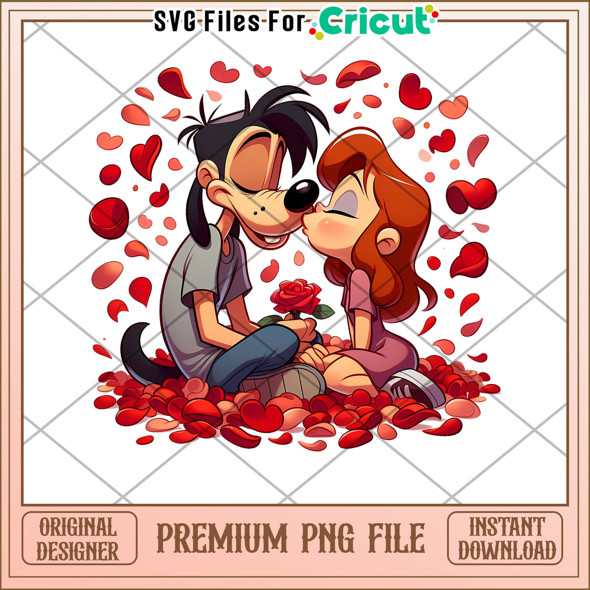 Goofy & Max Valentine PNG Download – svg files for cricut