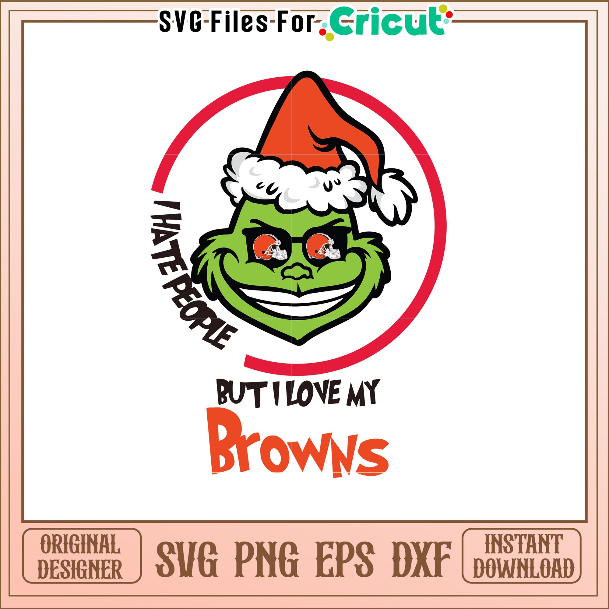 Grinch Browns SVG Christmas Design – svg files for cricut