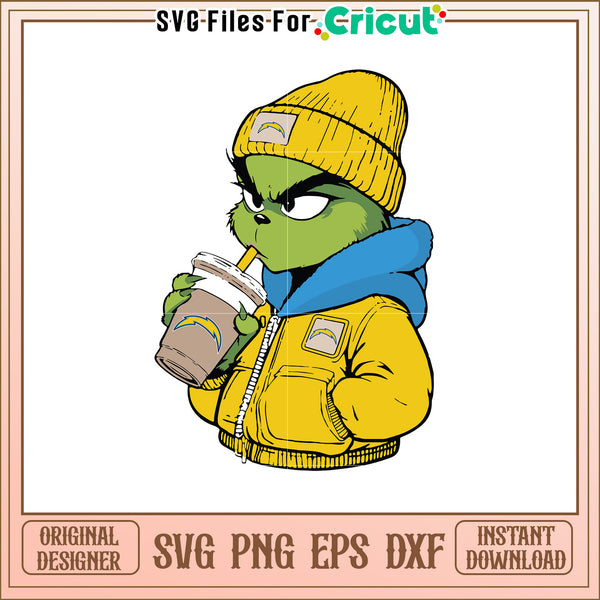 Grinch Inspired SVG Design with Cheerful Drink Theme – svg files for cricut