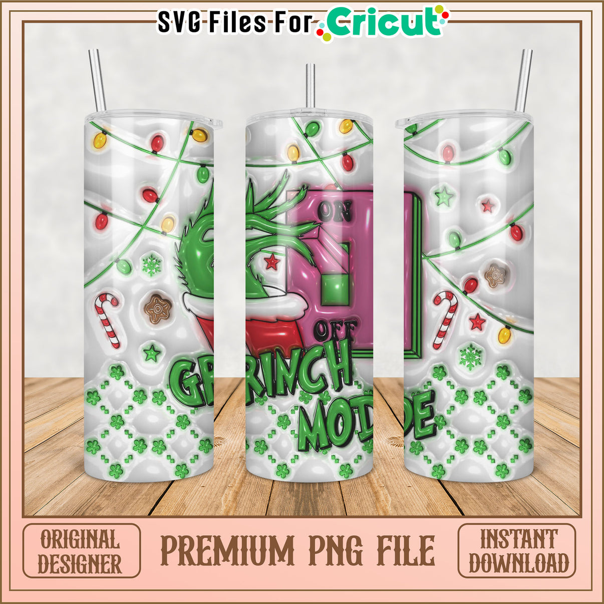 Grinch Mode PNG Sublimation Design – svg files for cricut