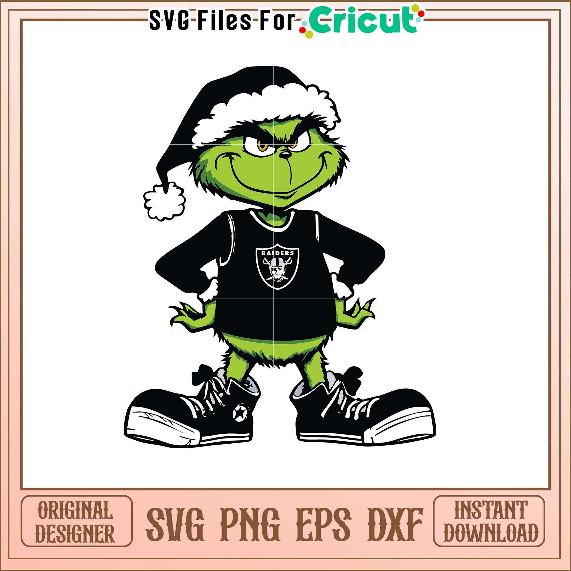 Grinch Raiders SVG Design – svg files for cricut