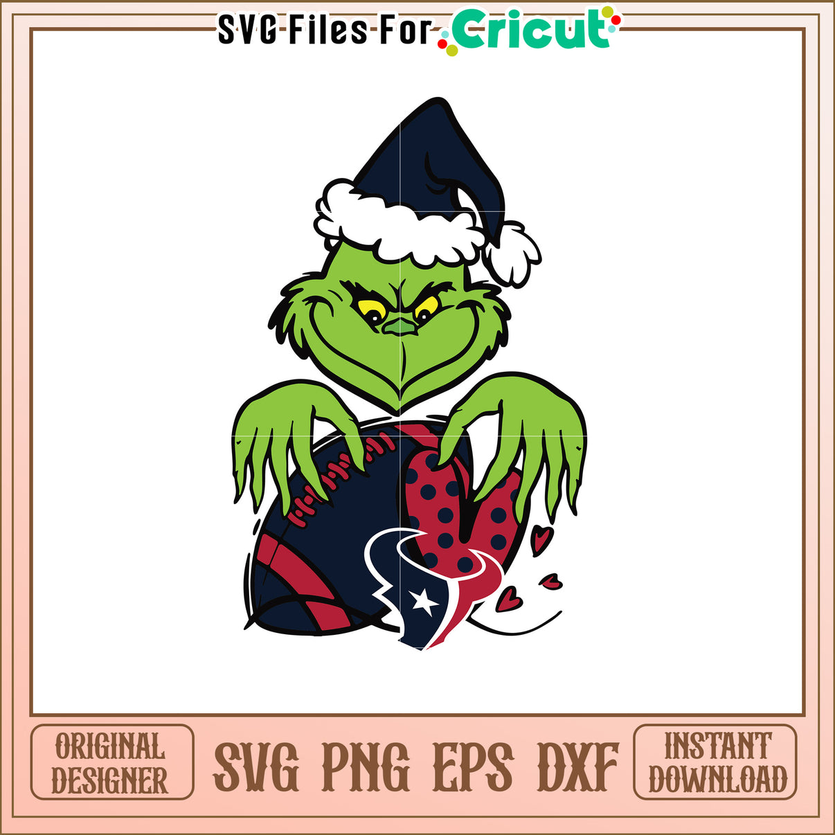Grinch Texas Texans Christmas SVG – svg files for cricut