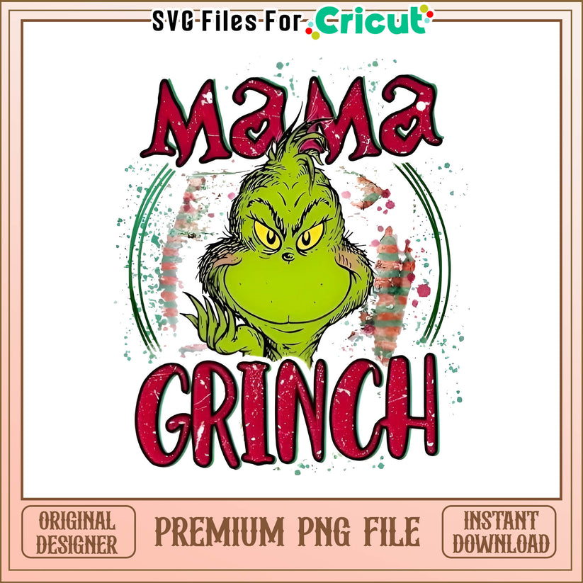 Grinch mama red font png, the grinch png, grinch face png – svg files ...