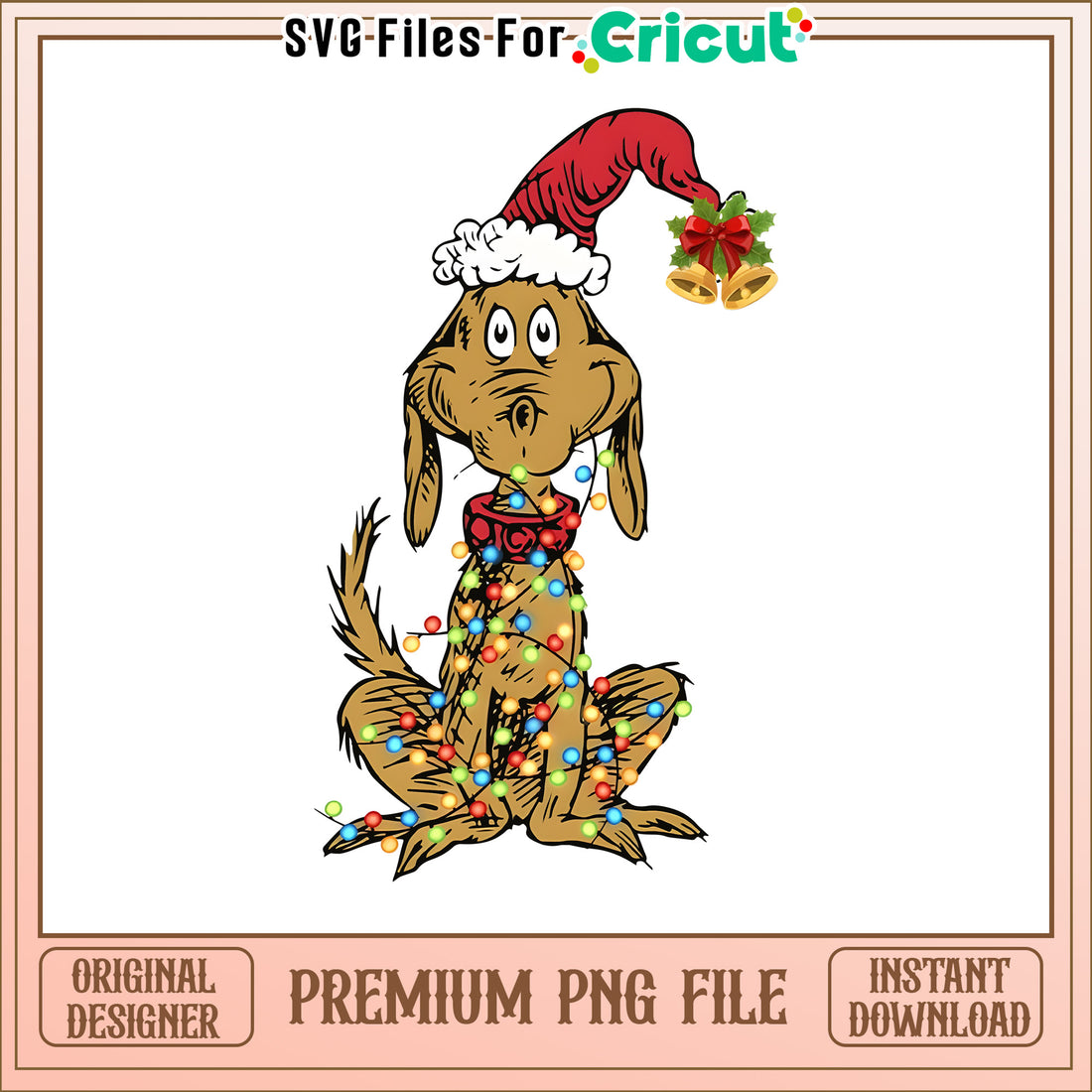 Grinch dog max christmas lights png, the grinch dog png – svg files for ...