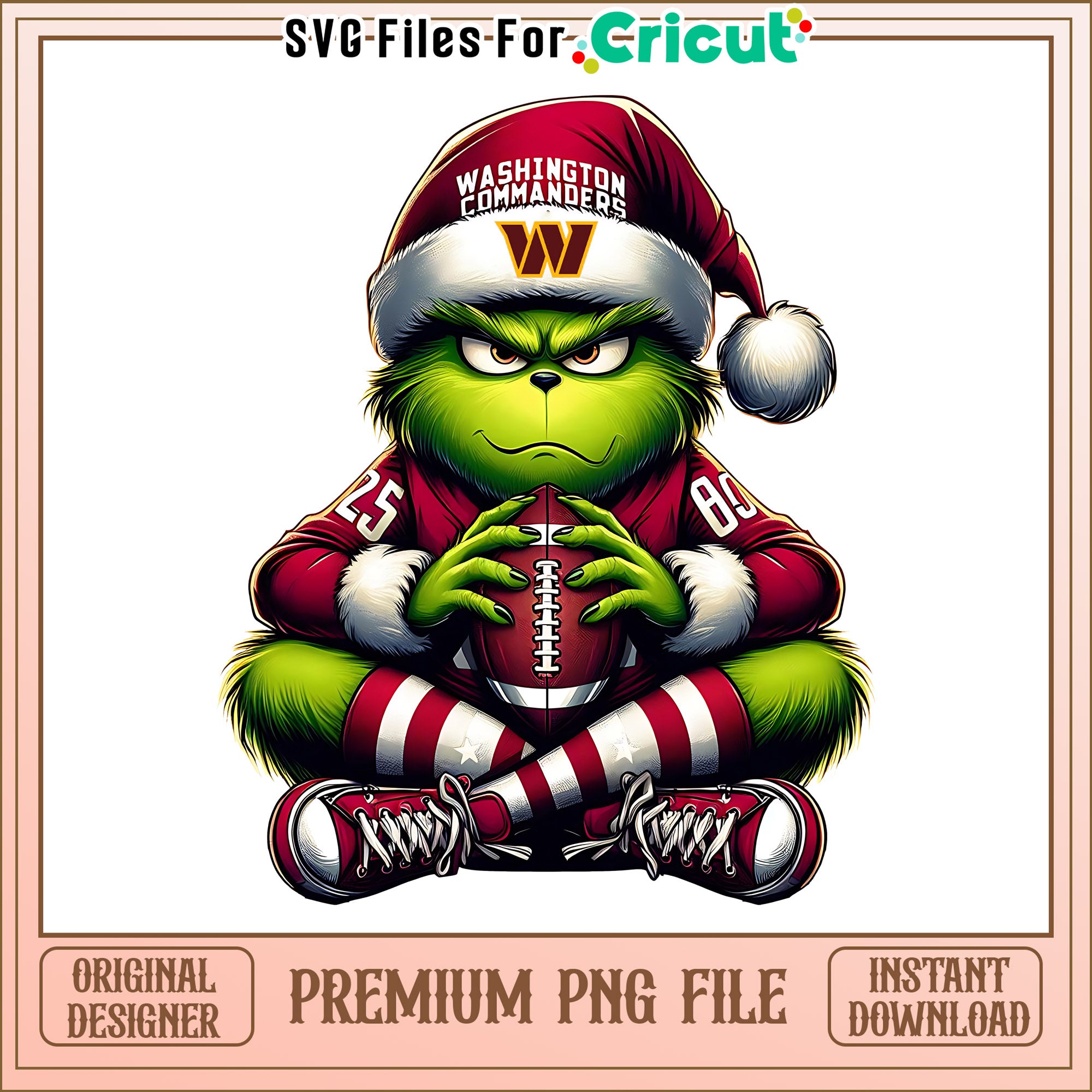 Grinch player football Commanders png, Washington Commanders png, NFL ...