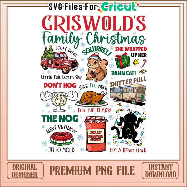 Griswold Family Christmas PNG Design, Perfect for Holiday Crafts – svg ...