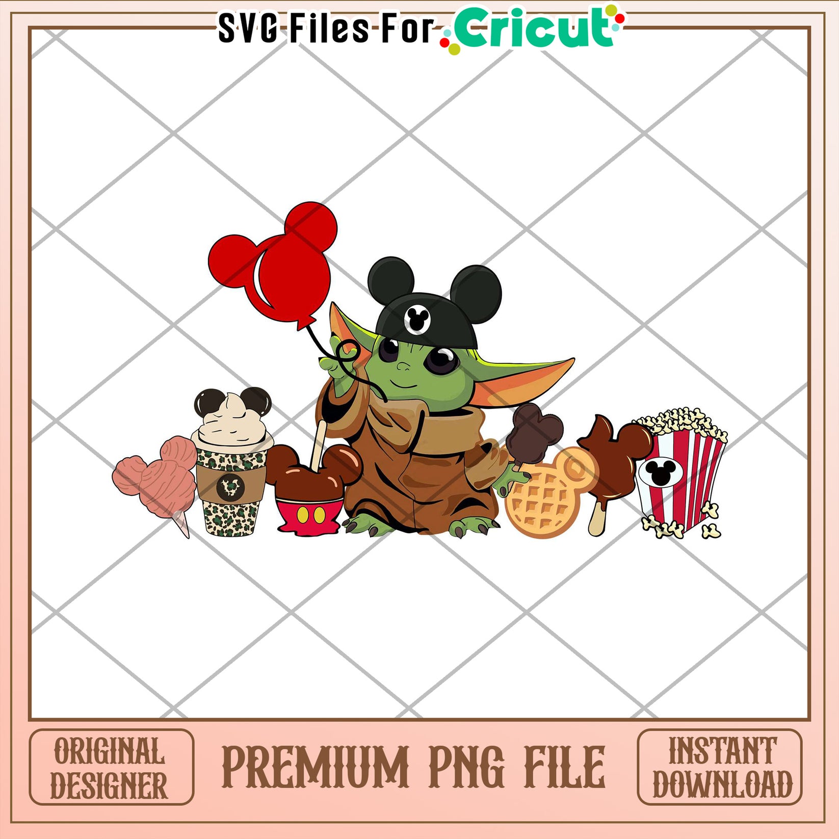 Grogu Disney Treats PNG – svg files for cricut