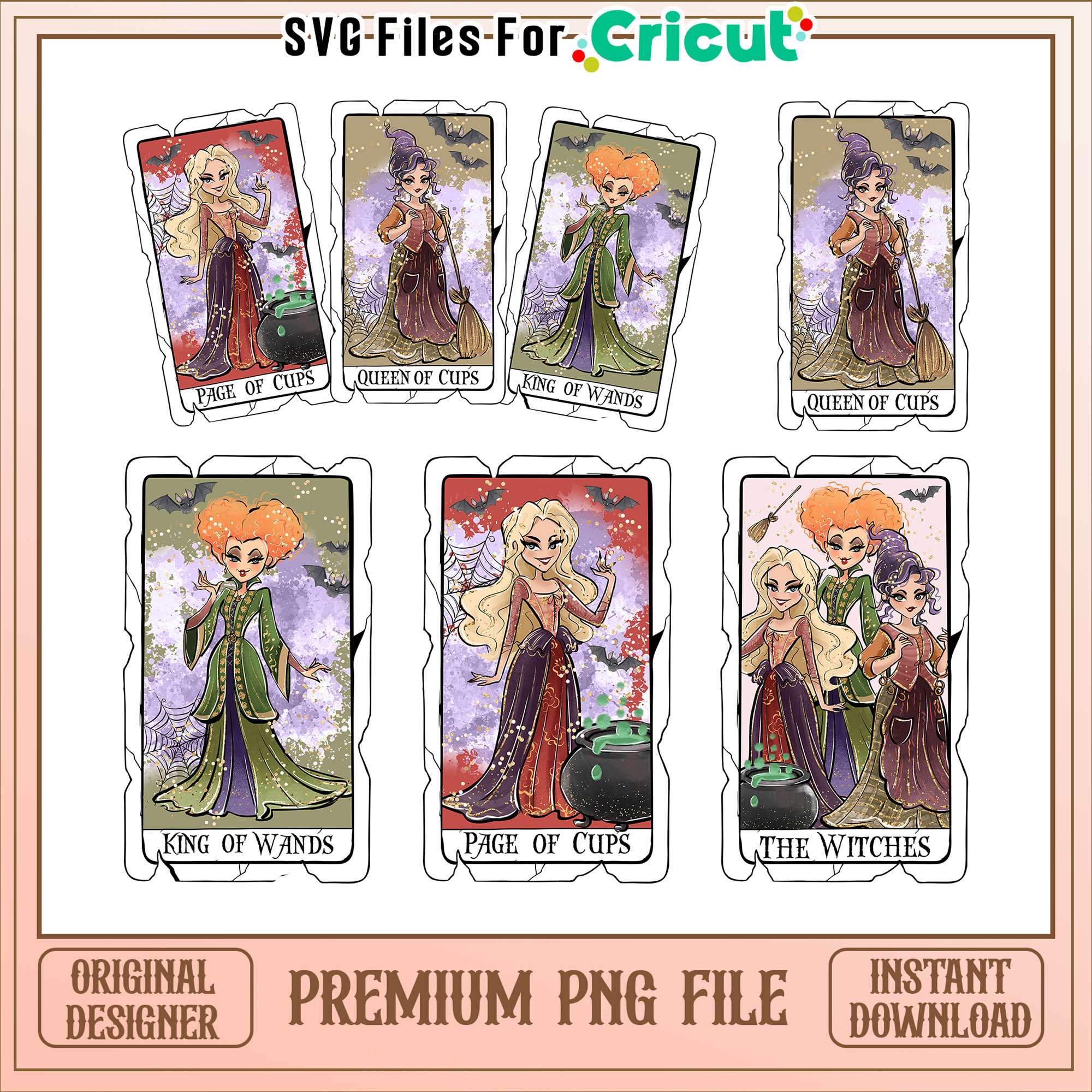 Hocus pocus cards halloween bundle png, hocus pocus halloween png – svg ...
