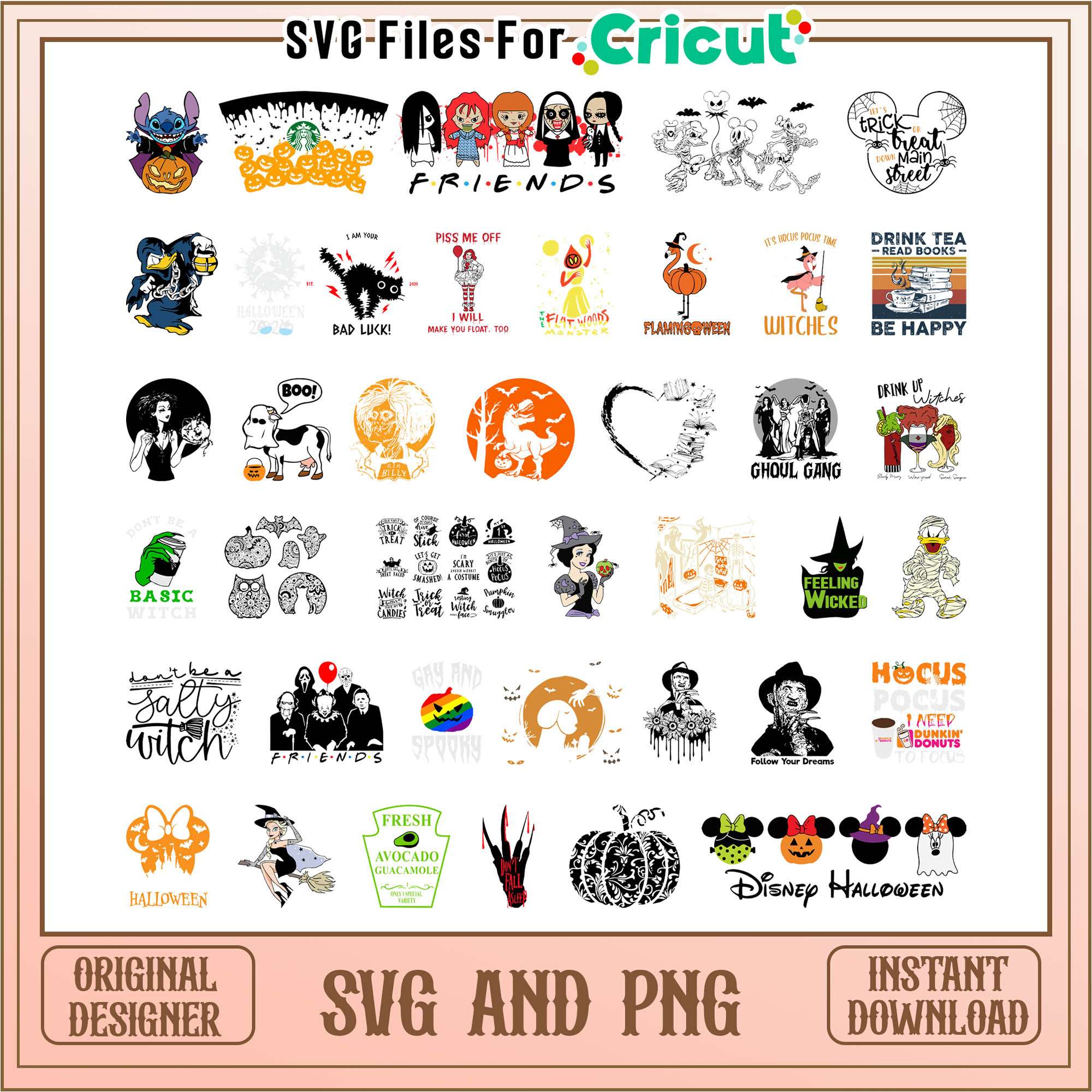 Disney halloween design bundle svg, halloween horror movie svg – svg ...