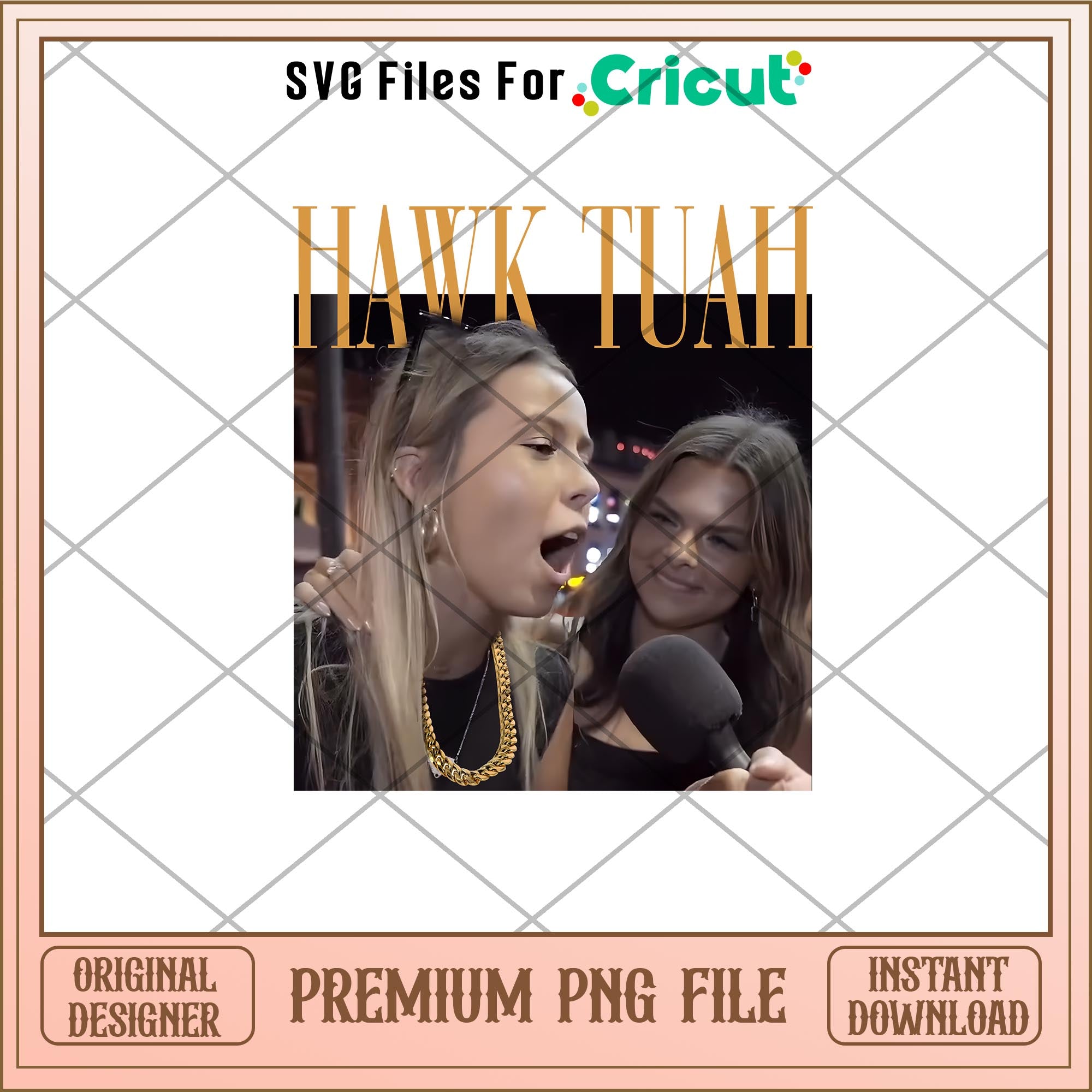 Hawk tuah thug life meme png – svg files for cricut