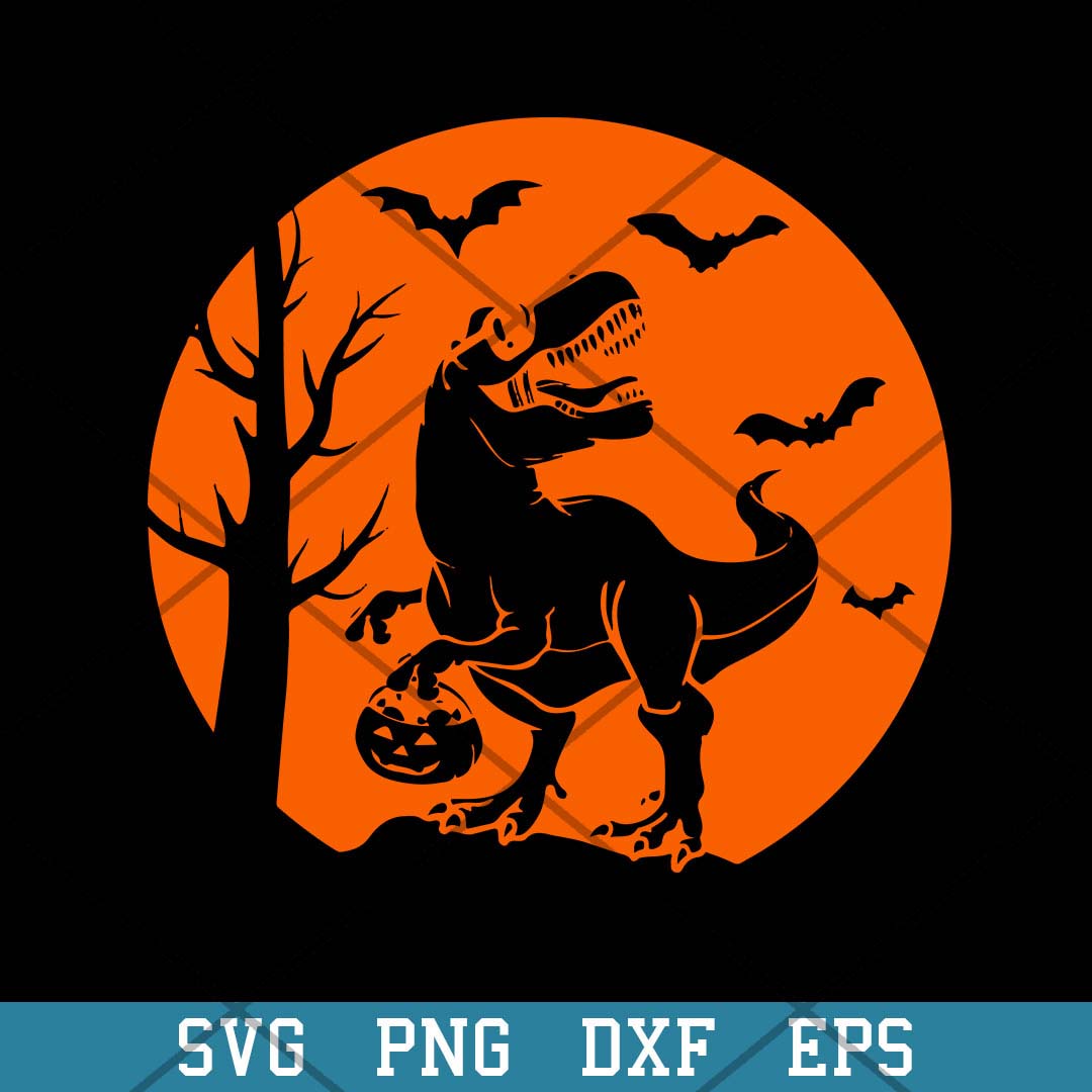 Halloween Dinosaur Svg, Halloween Svg-Svgfilesforcricut – svg files for ...