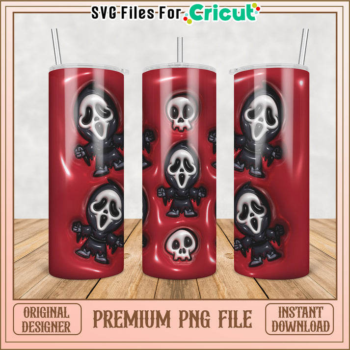 Halloween Ghostface PNG Sublimation Design – svg files for cricut