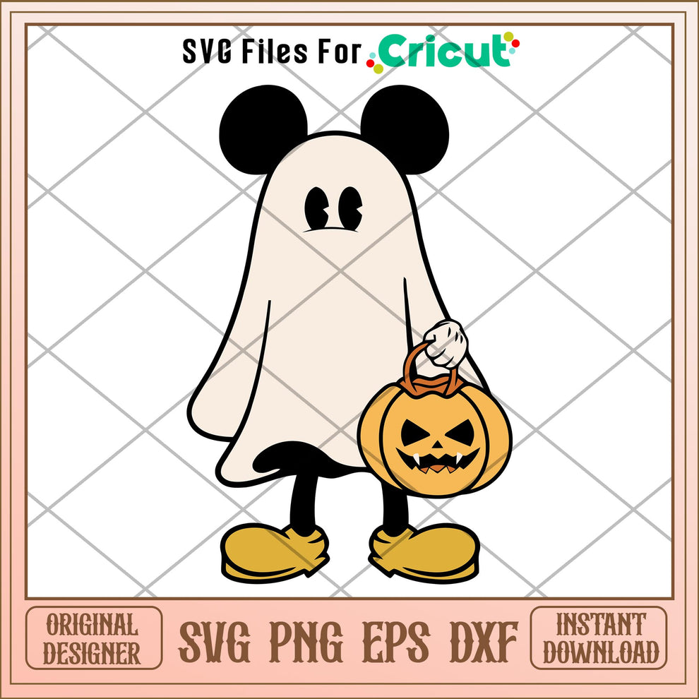 Halloween Mickey Ghost svg, Disney characters svg, Digital Download ...