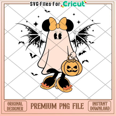 Halloween Minnie Mouse Ghost PNG – svg files for cricut