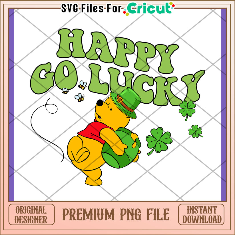 Happy Go Lucky PNG Design for Fun Projects – svg files for cricut