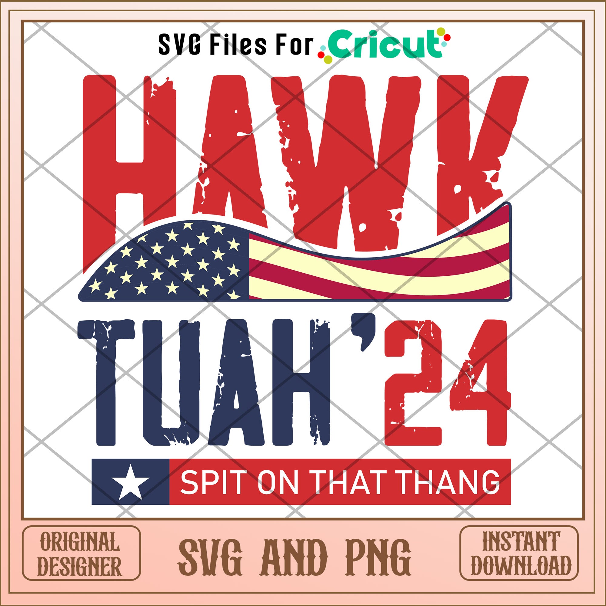 Hawk tuah '24 SVG instant download – svg files for cricut
