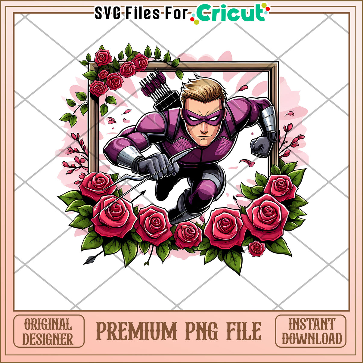 Hawkeye Roses PNG Cricut File – svg files for cricut