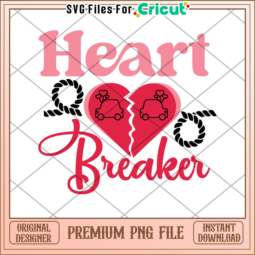 Heartbreaker PNG Design Download – svg files for cricut