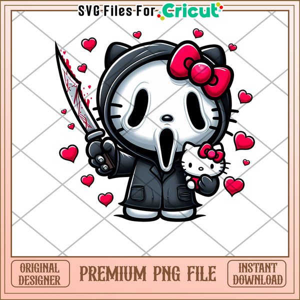 Hello Kitty Ghostface PNG – svg files for cricut