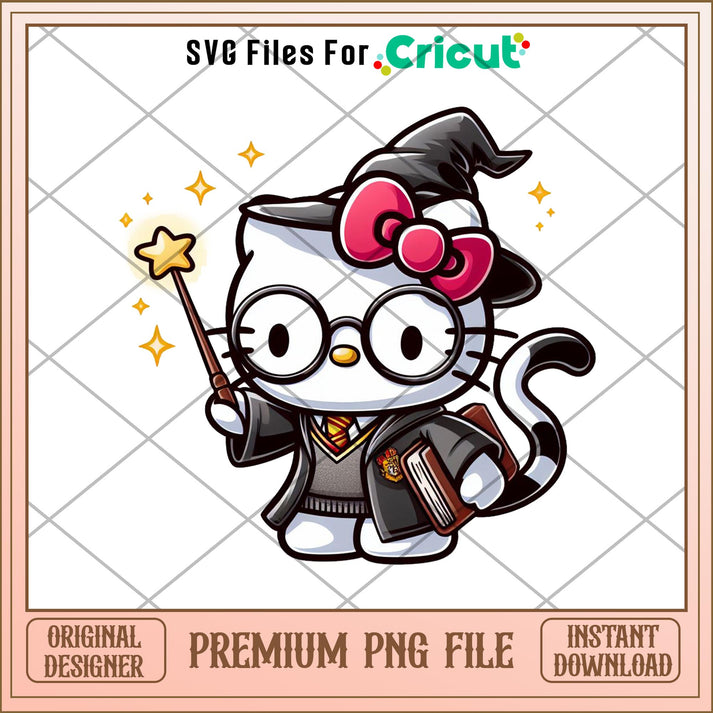 Hello Kitty Harry Potter Design png, Harry Potter png, digital downloa ...
