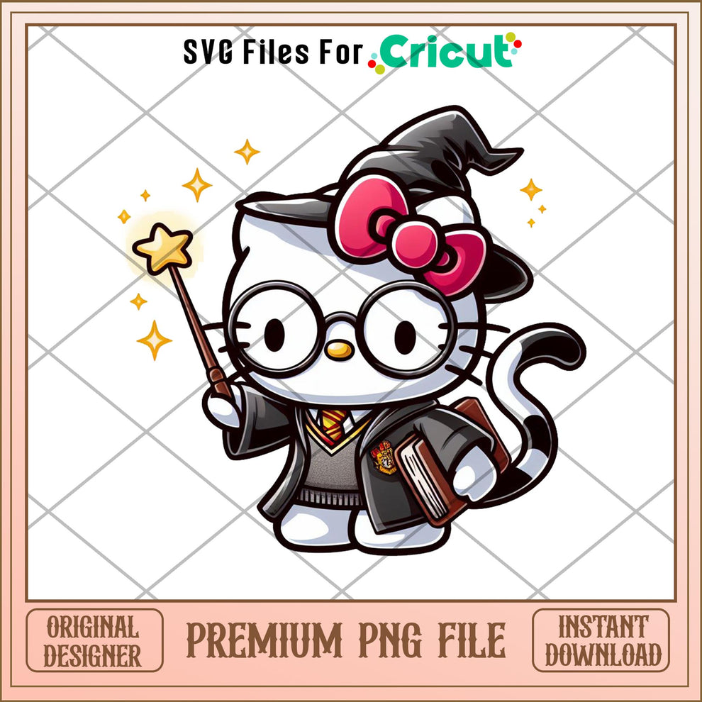 Hello Kitty Harry Potter Design png, Harry Potter png, digital downloa ...