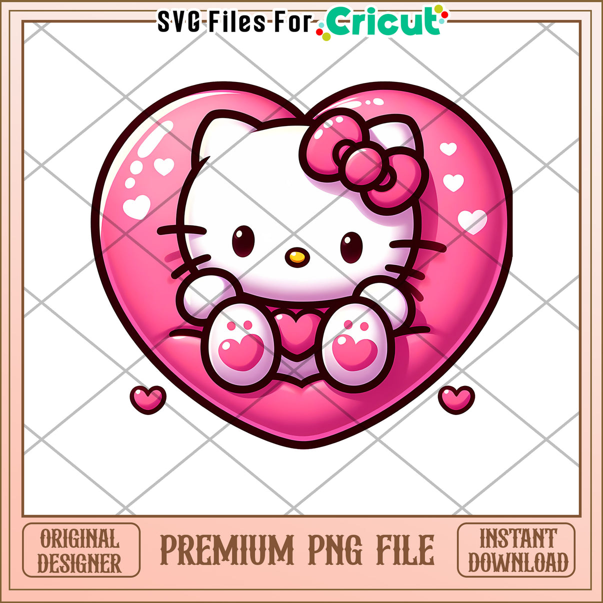 Hello Kitty Heart PNG Cricut Design – svg files for cricut