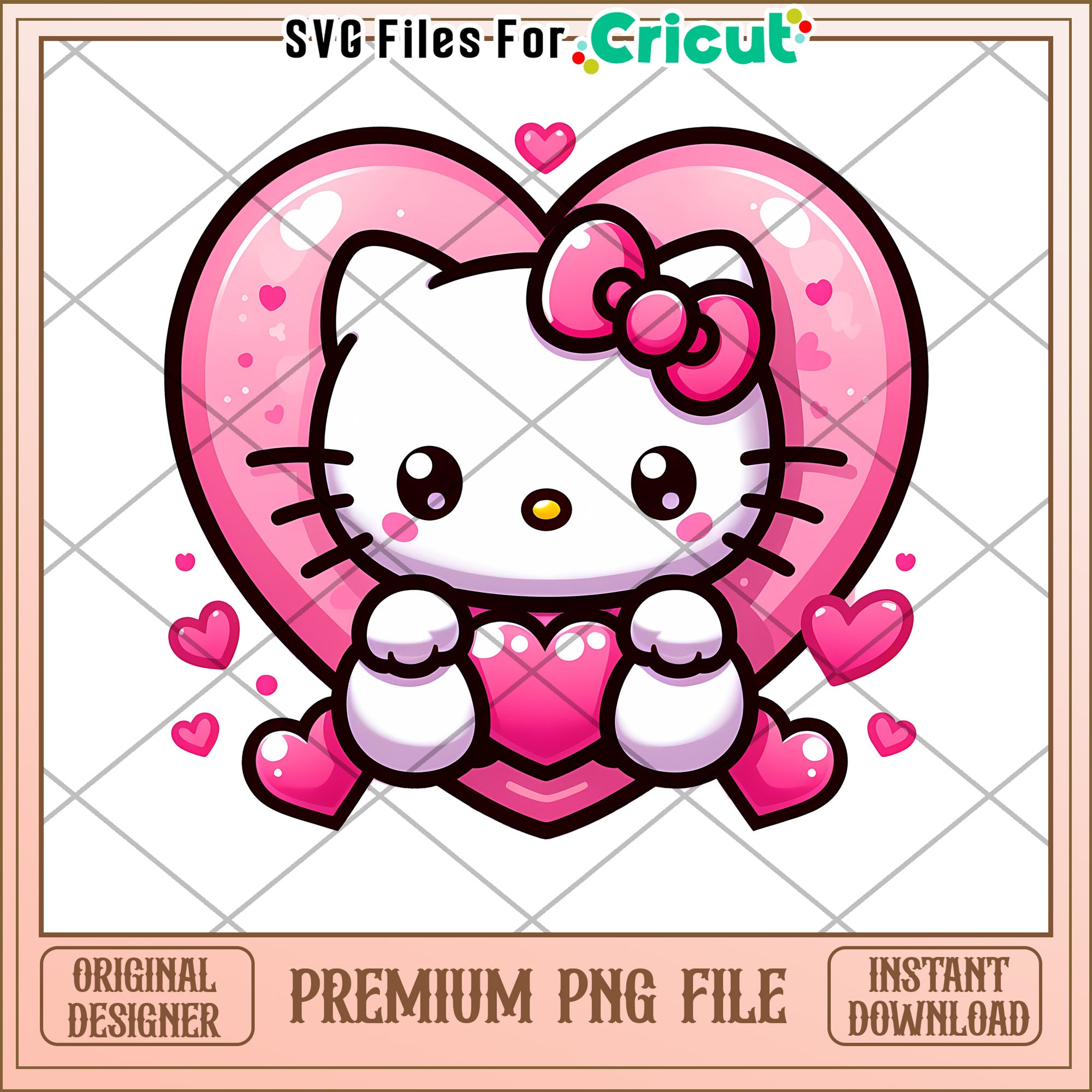 Hello Kitty Heart PNG Valentines Day Download – svg files for cricut