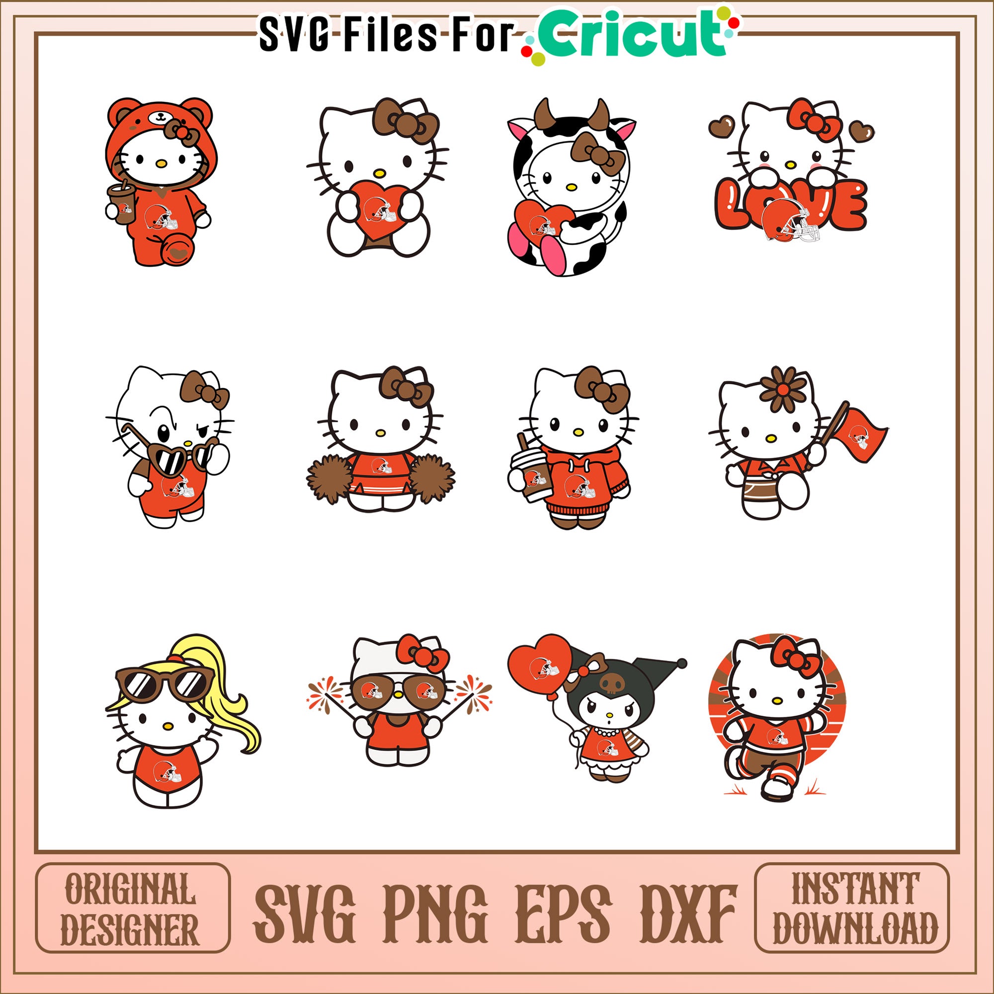 Hello Kitty SVG Bundle Instant Download – svg files for cricut
