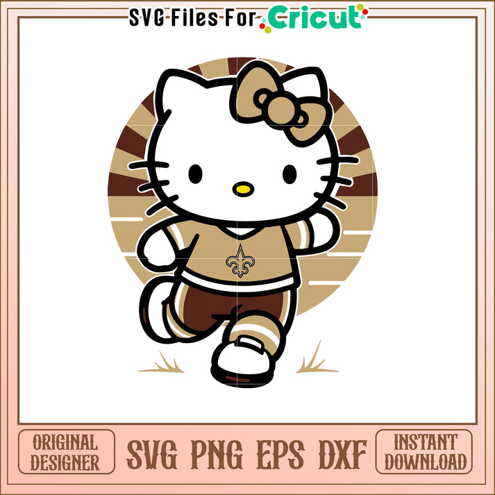Hello Kitty Saints SVG Design Download – svg files for cricut