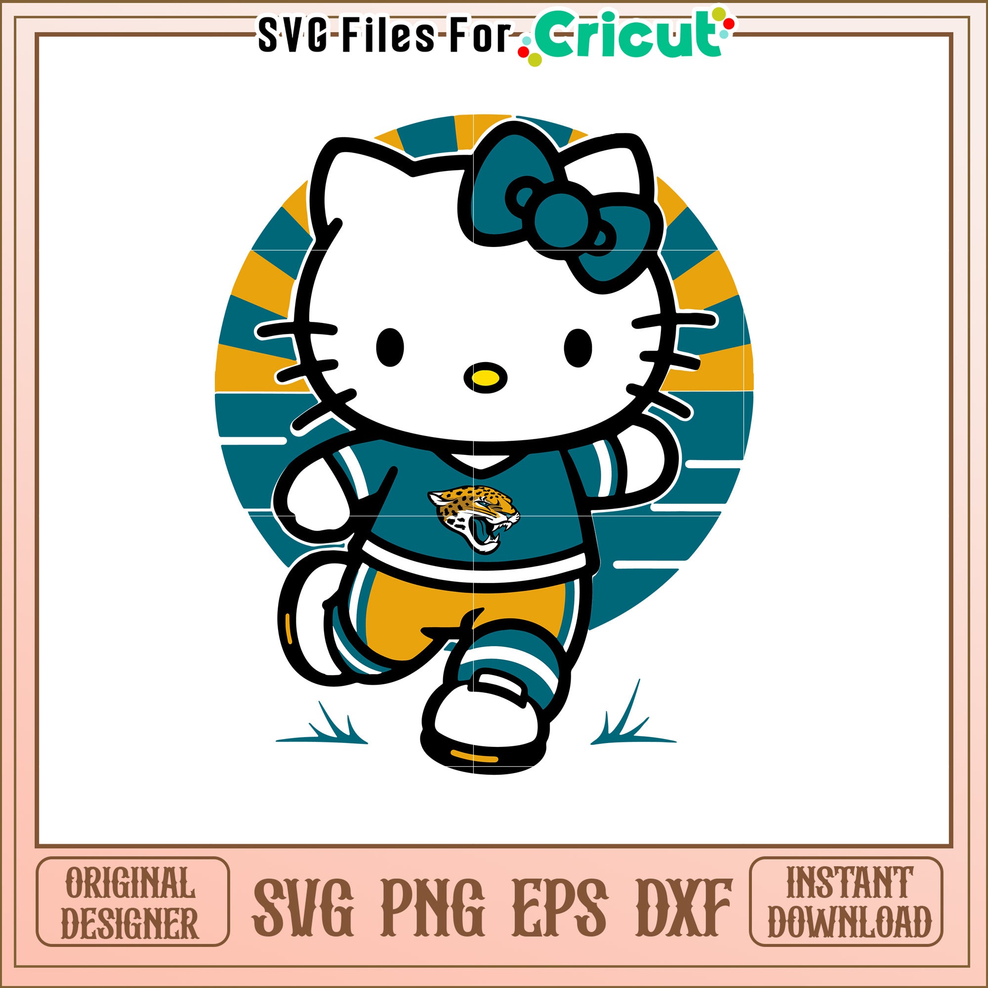 Hello Kitty Sports Team SVG Design for Fans – svg files for cricut