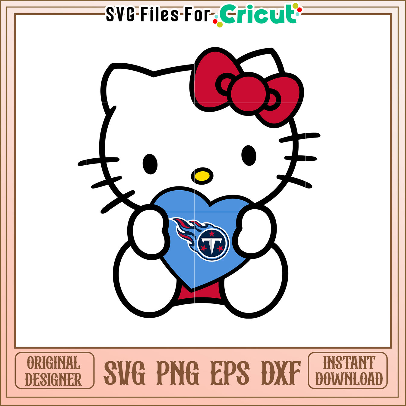 Hello Kitty Titans SVG Design – svg files for cricut