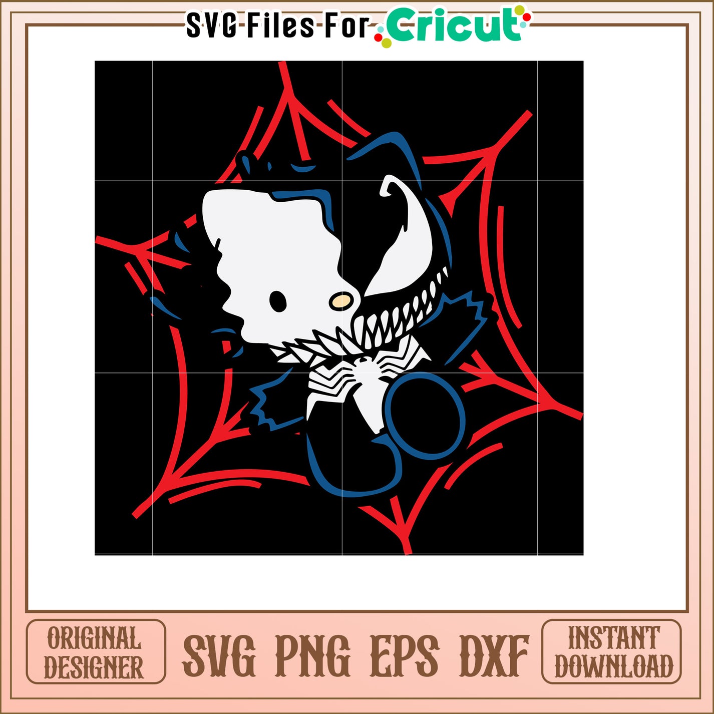 Hello Kitty Venom SVG Cut File – svg files for cricut