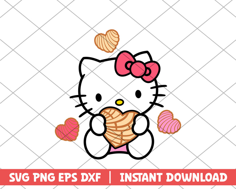 Hello Kitty concha cartoon svg – svg files for cricut