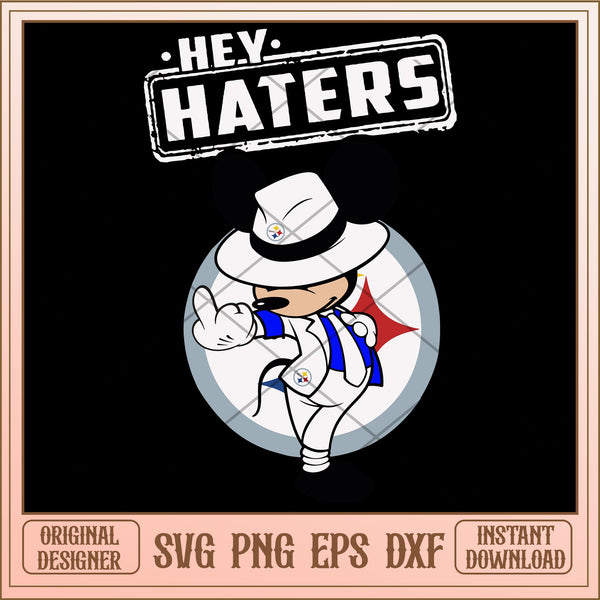 Hey haters Stellers mickey mouse svg, disney characters svg, digital d ...