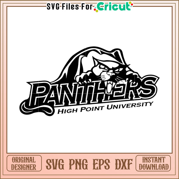 High Point University Panthers Logo SVG, perfect for Cricut projects ...