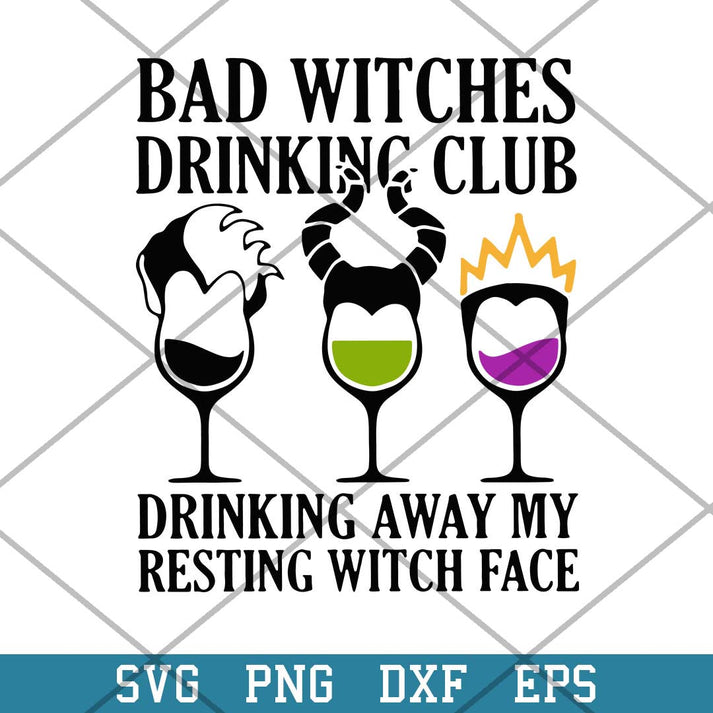 Hocus Pocus Bad Witches Drinking Club Svg, Halloween Svg-Svgfilesforcr ...