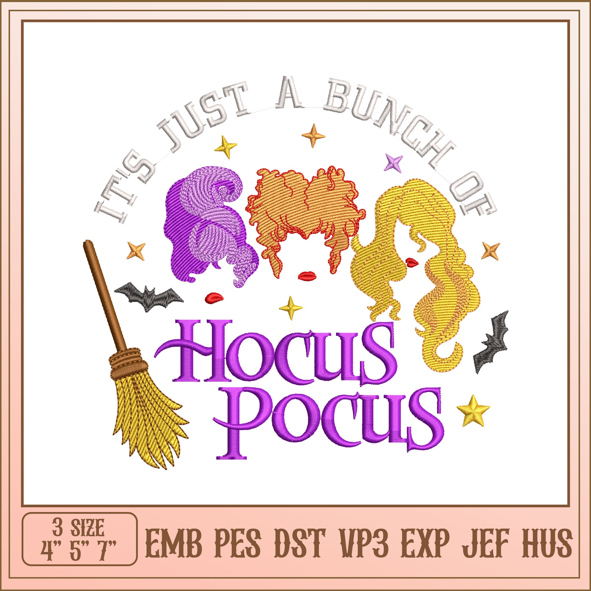 Hocus Pocus Embroidery Design – svg files for cricut