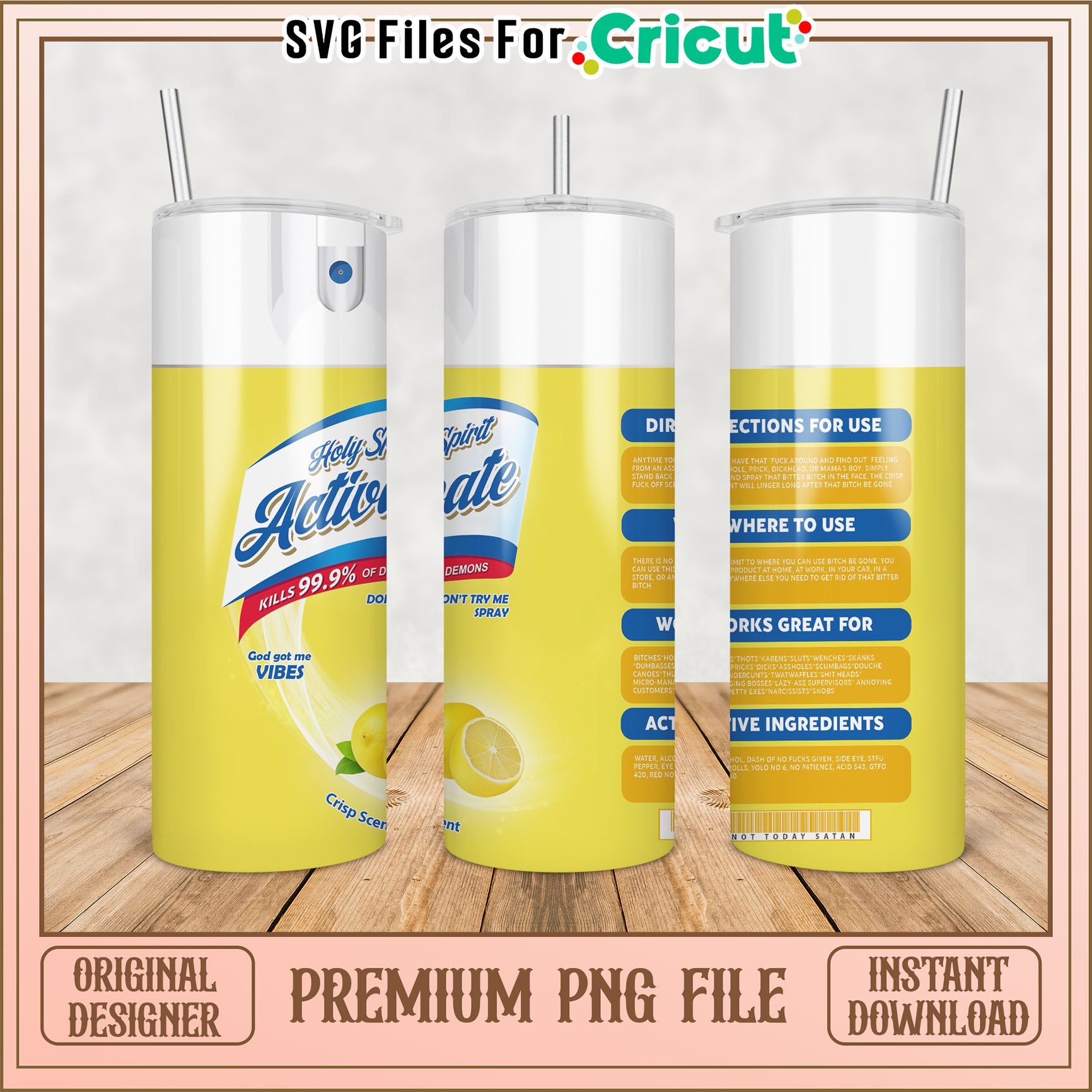 Holy Spirit Spray PNG Sublimation – svg files for cricut