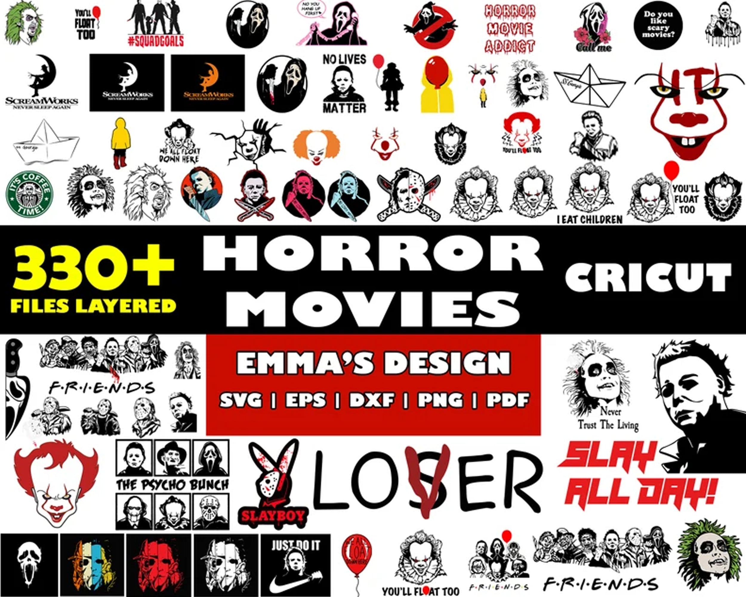 Horror movie SVG Bundle – svg files for cricut