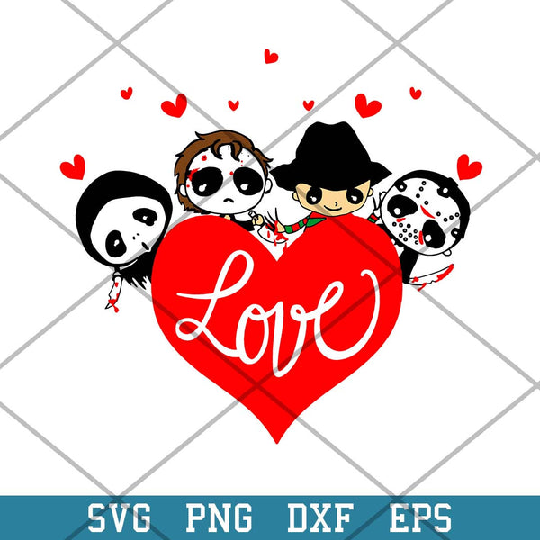 Horror Movie Chibi Valentine Svg, Get In Loser We_re Going Killing Svg ...