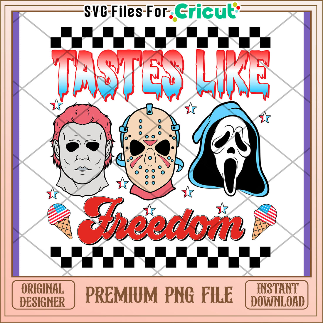 Horror Movie Tastes Like Freedom PNG – svg files for cricut