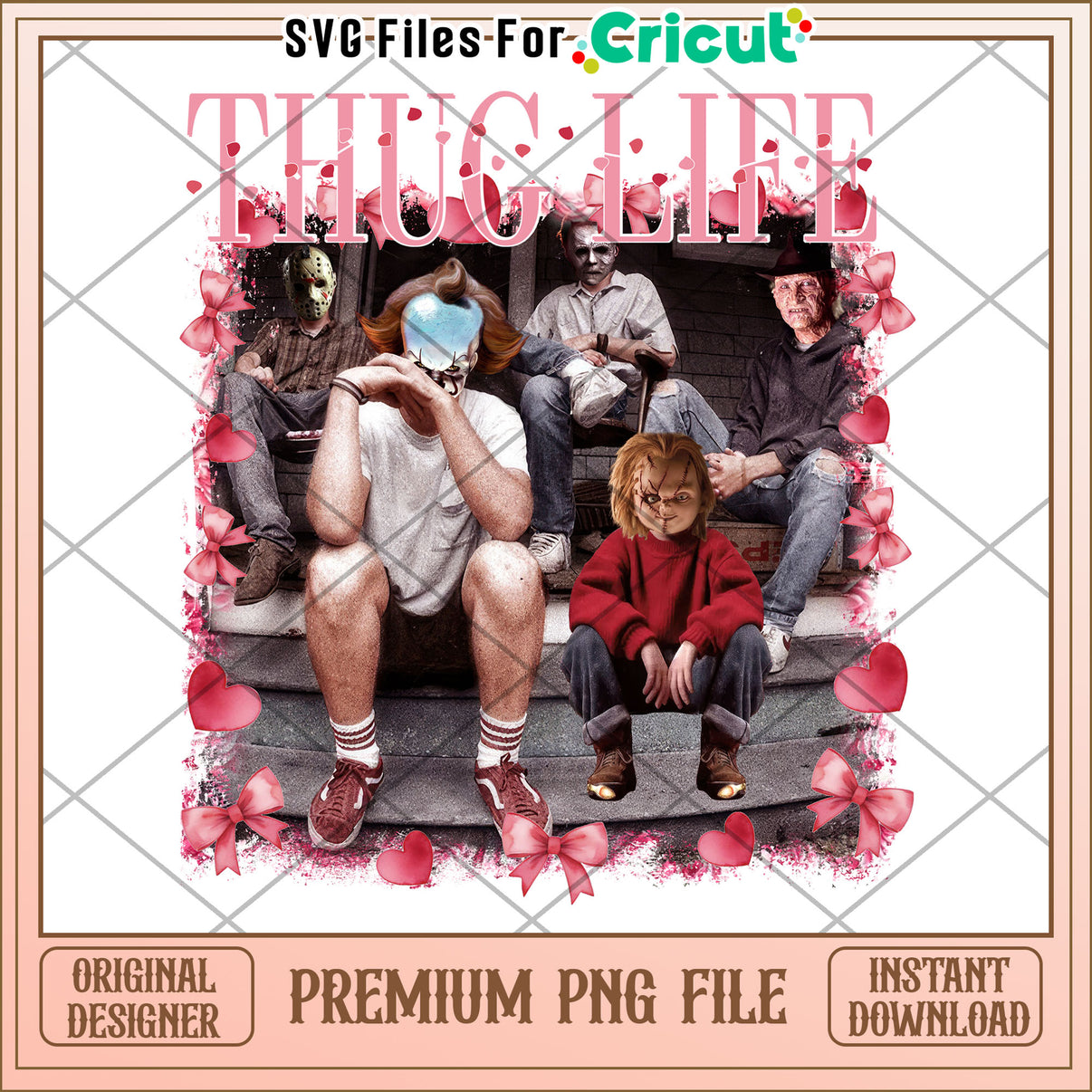 Horror Movie Thug Life PNG Download – svg files for cricut