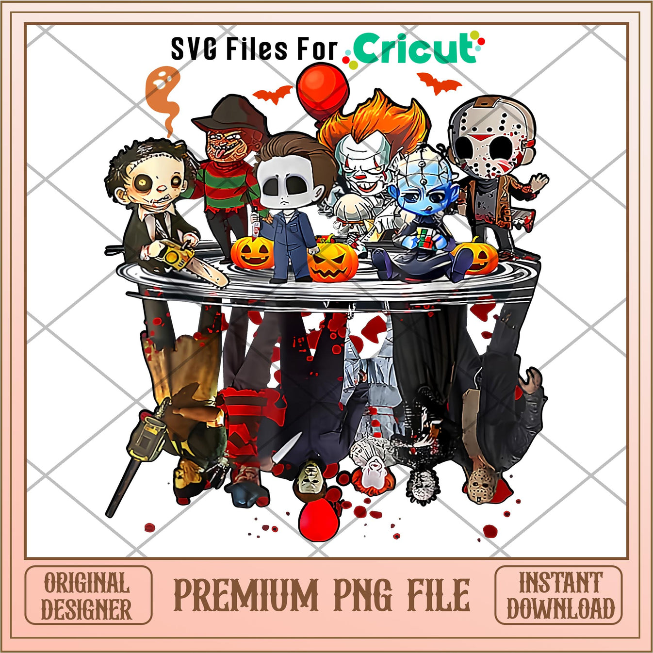 Horror Movies Character Halloween Png, Horror characters png, digital ...
