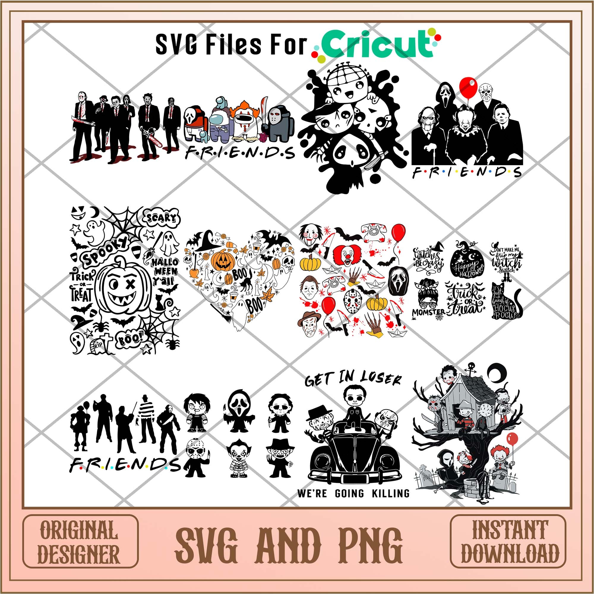 Horror friends svg bundle, Family horror movies svg - Svgfileforcricut ...