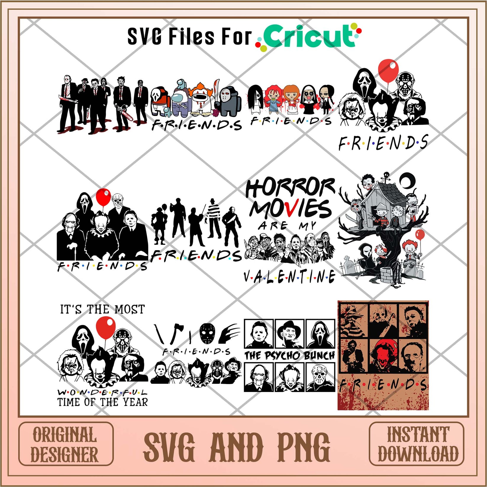 Horror friends concept svg bundle, Halloween svg - Svgfileforcricut ...