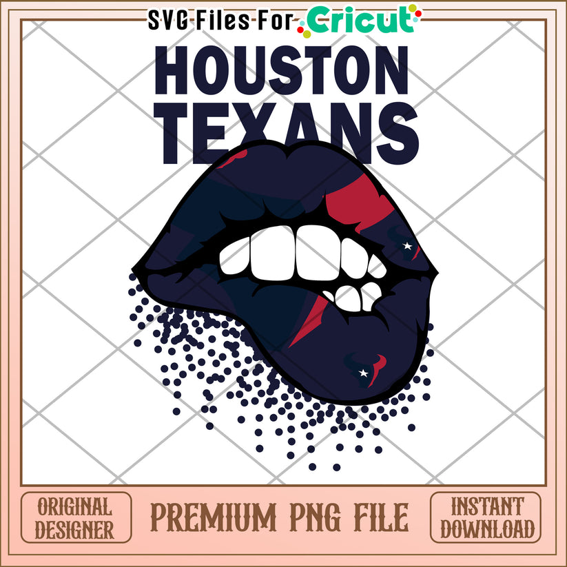 Houston Texans Lip Design PNG File, Perfect for Cricut Projects – svg ...