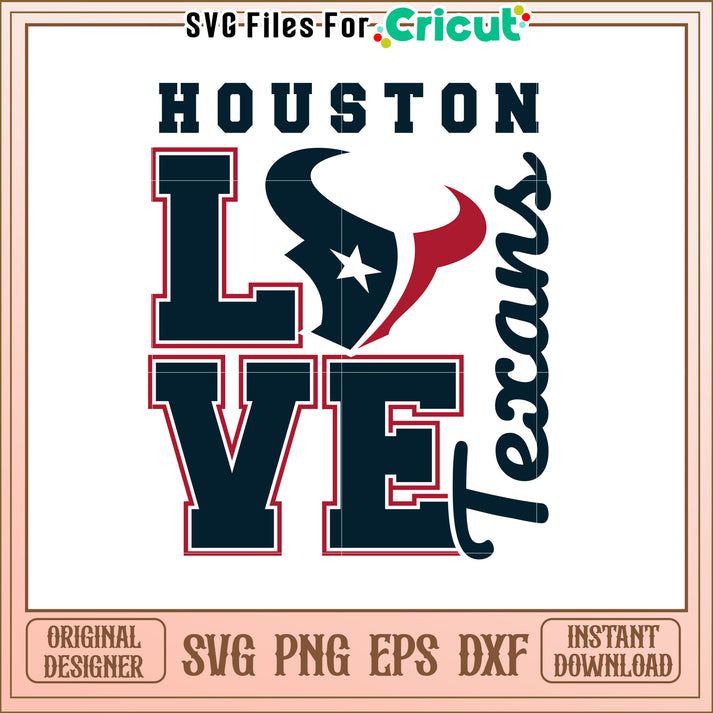 Houston Texans Love SVG Design – svg files for cricut