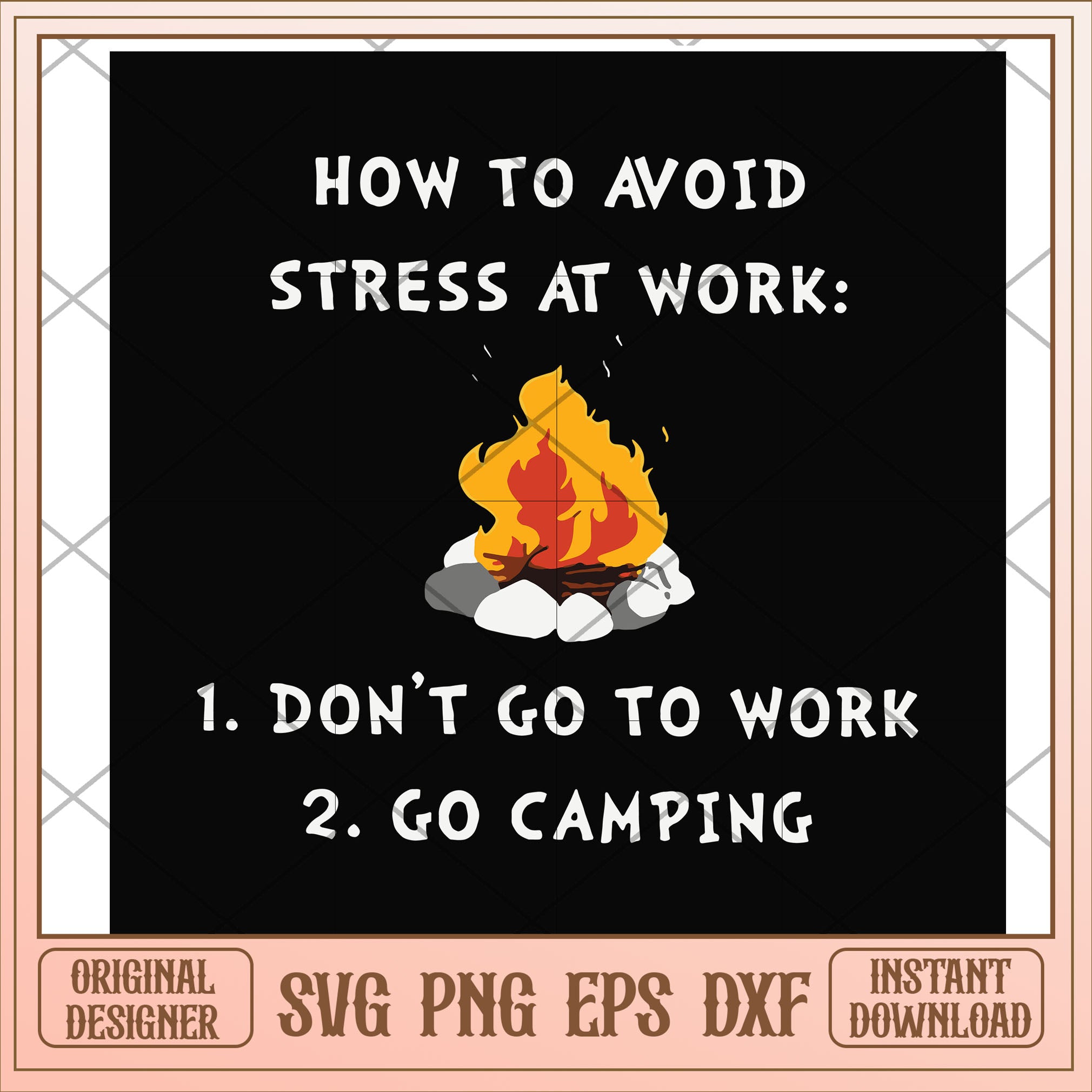 How to avoid stress at work svg, stress at work svg, camping svg – svg ...