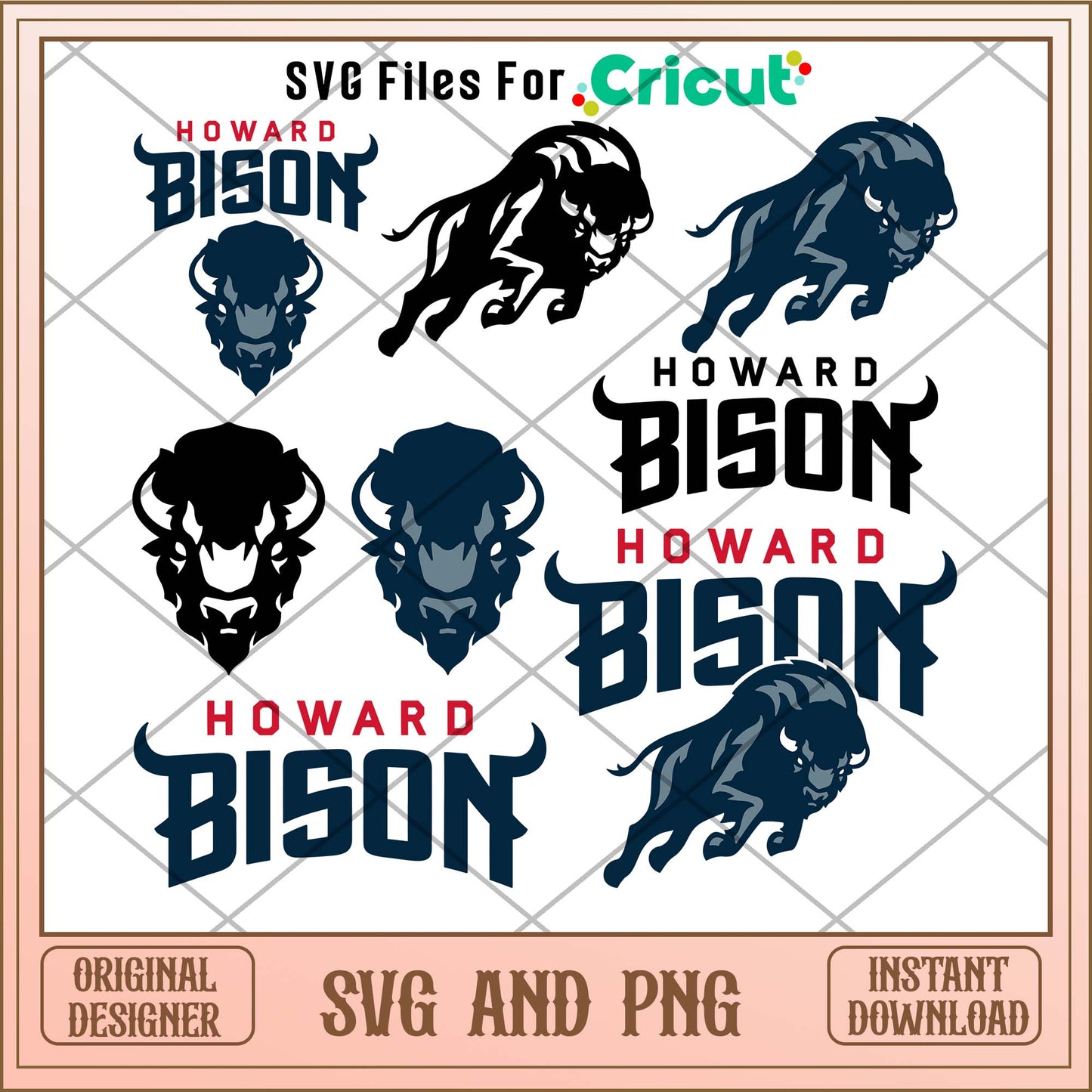 Howard Bison svg, Howard Bison svg bundle, NCAA svg – svg files for cricut