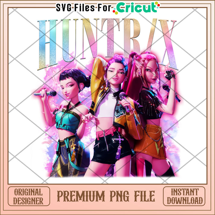 Huntrix Kpop Demon Hunters png, demon hunters png, huntrix png – svg ...